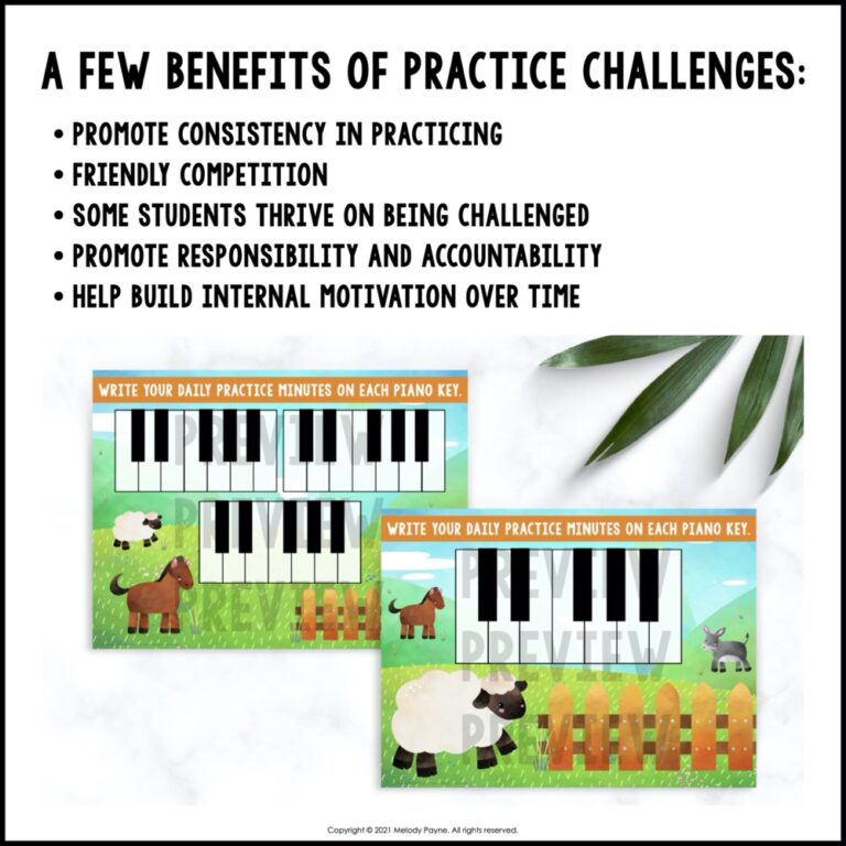 Summer Piano Practice Charts for Music & Piano Lessons - Piano Key ...