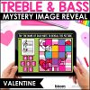 Treble & Bass Clef Note Naming Valentine Music BOOM™ Cards for Piano ...