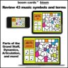 Color by Music Dinosaur BOOM™ Cards - 43 Music Symbols & Terms for ...