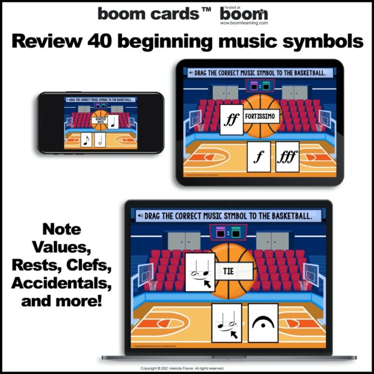 Music Symbols Boom™ Cards Beginning to Elementary Piano Set 1 ...