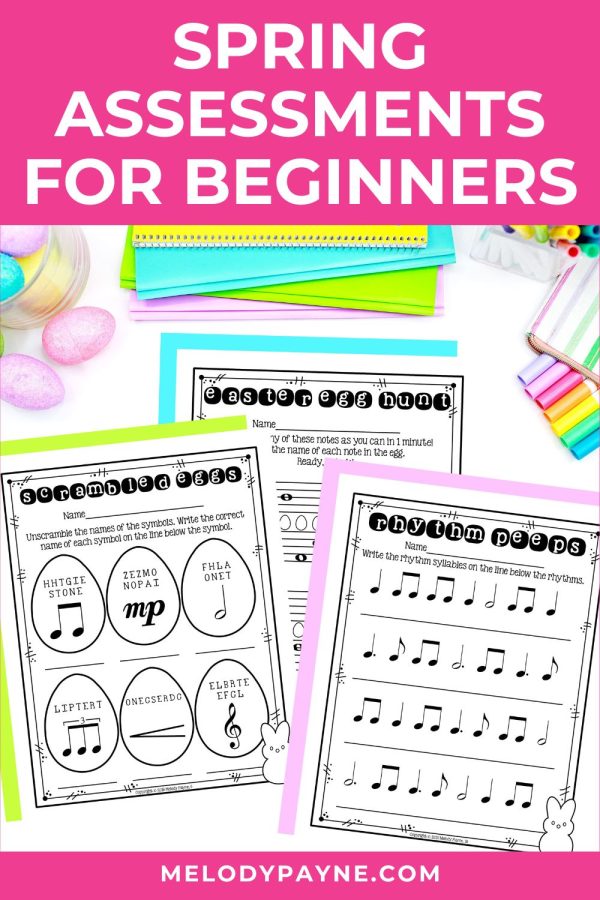 How I Use Easter Piano Worksheets to Conduct Spring Assessments for ...