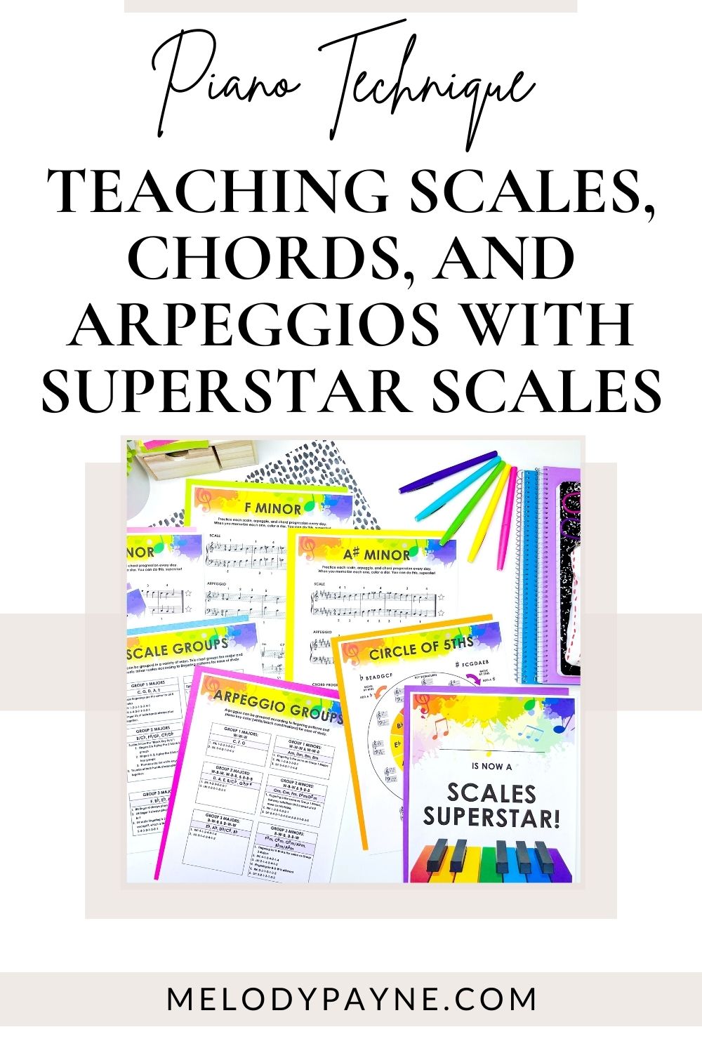 Teaching Scales, Chords, and Arpeggios Using the Superstar Scales Piano ...
