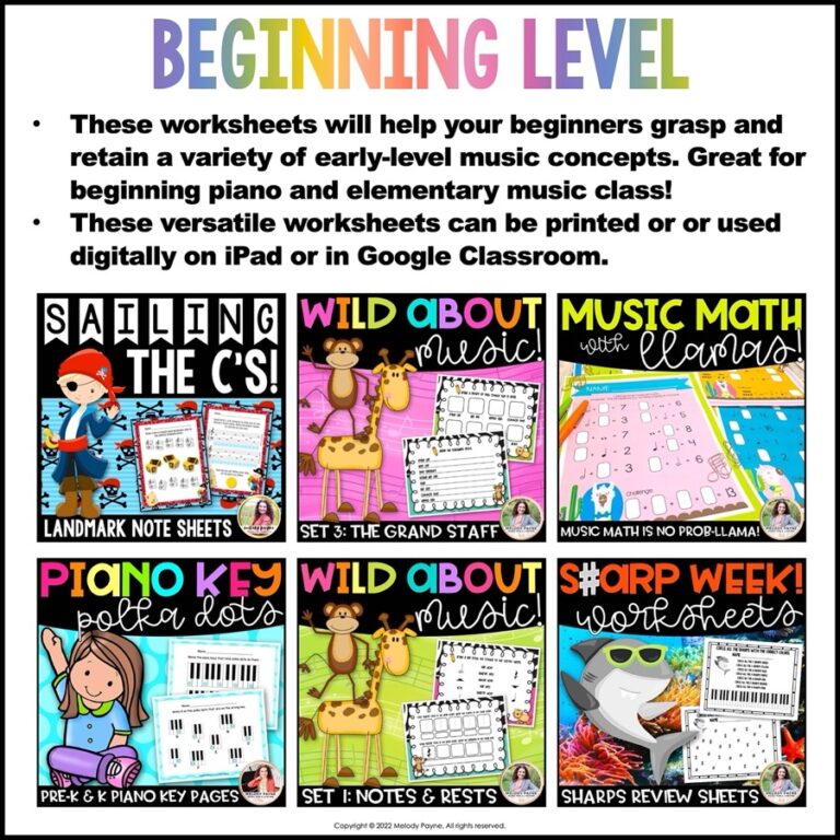 650+ Music Worksheets Mega Bundle - Piano & Music Class - Notes, Rhythm ...
