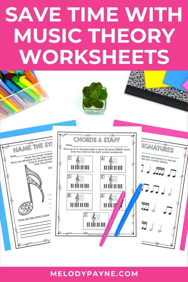Save Time With Over 200 Print-and-Go Music Theory Worksheets! - Melody ...