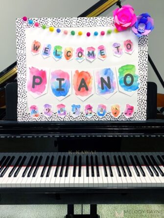 Create An Easy DIY Piano Bulletin Board for Your Piano Studio - Melody ...