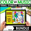 Color by Music Dinosaur BOOM™ Cards - Symbols & Definitions for Piano ...