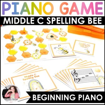 Valentine's Day Music Spelling Bee Game for Piano Lessons - Treble ...