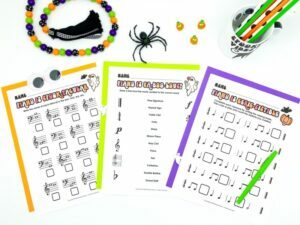 Music Boom Cards™ Color by Music Symbols Dinosaur Scene - Melody Payne ...