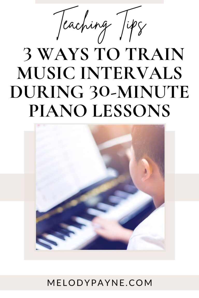 3 Quick and Easy Ways to Train Music Intervals During Piano Lessons ...