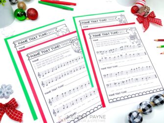 Bundle of 4 Awesome Christmas Music Worksheets and Activities - Melody ...