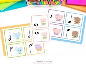 Preschool Rhythm Activity Cards for Engaging Piano Lessons - Melody ...