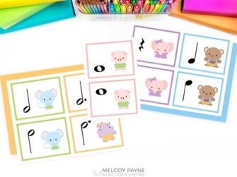 Preschool Rhythm Activity Cards for Engaging Piano Lessons - Melody ...