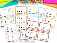 Preschool Rhythm Activity Cards for Engaging Piano Lessons - Melody ...