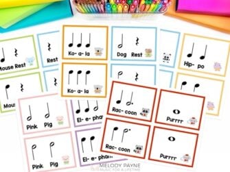 Preschool Rhythm Activity Cards for Engaging Piano Lessons - Melody ...