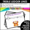 Treble Clef Ledger Lines Game - Feed the Music Monster Sight-Reading ...