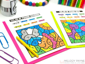 5 Ways to Use Music Coloring Pages for First Piano Lessons - Melody ...