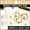 Music Games and Activities for Treble Clef and Bass Clef - Music ...
