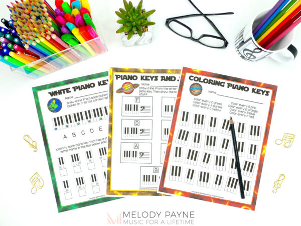 Stellar 114-Page Space Themed Music Worksheets Bundle - Melody Payne ...