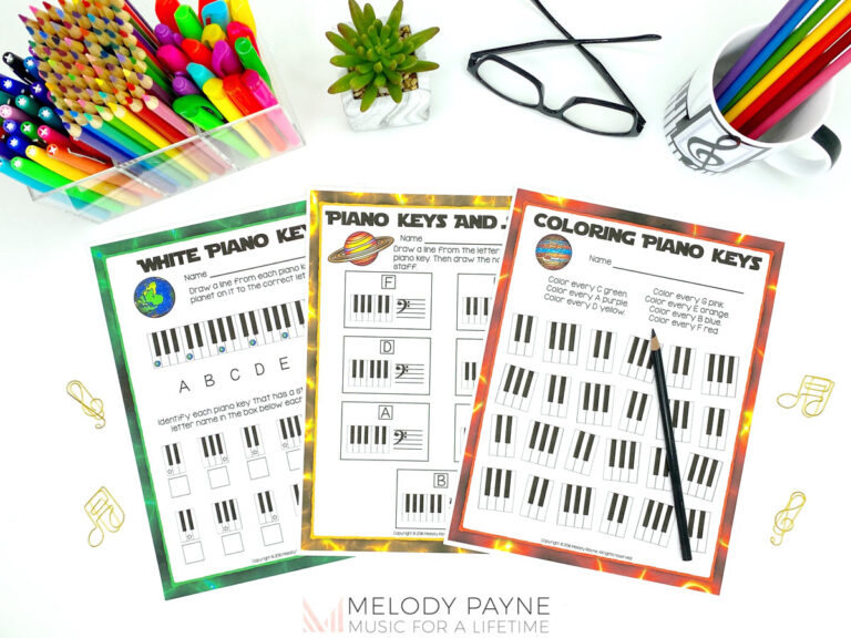 Stellar 114-Page Space Themed Music Worksheets Bundle - Melody Payne ...