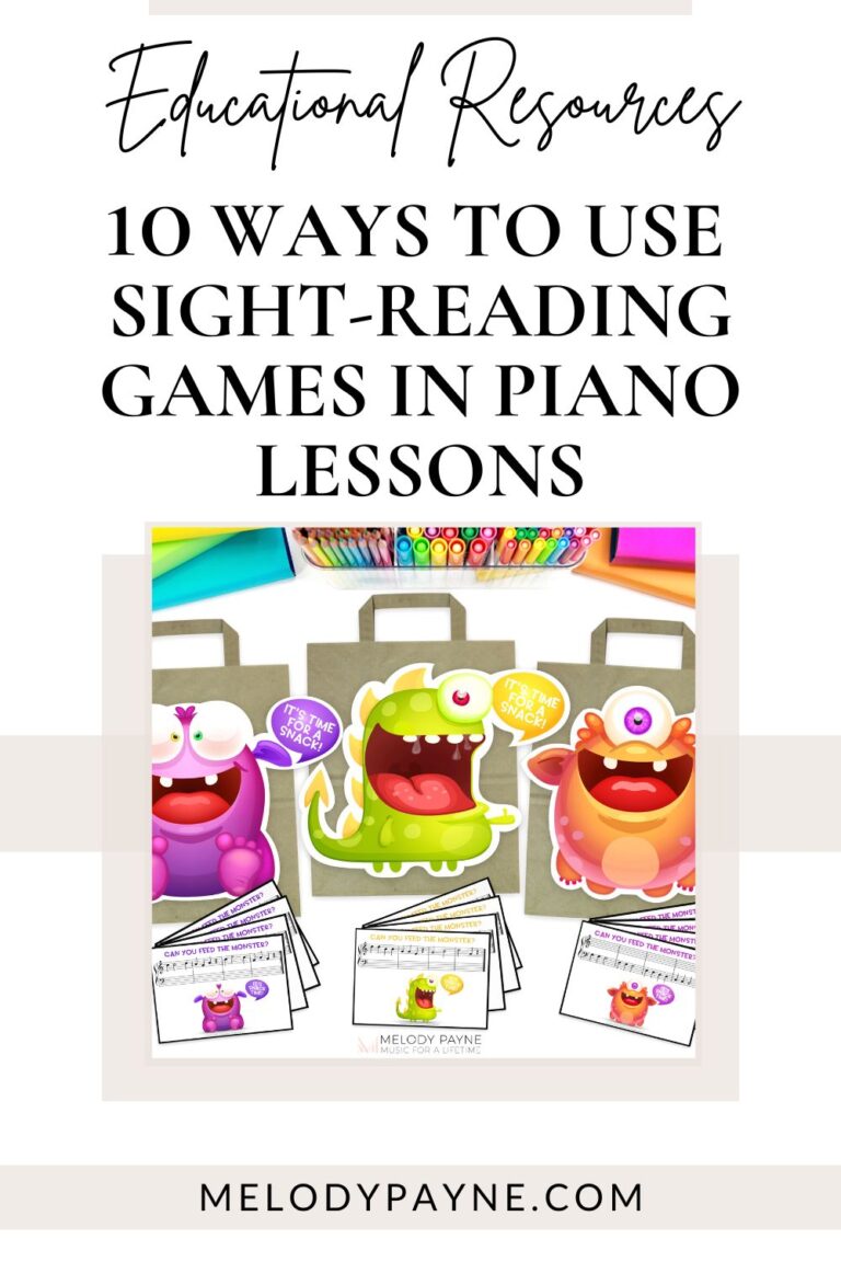 10 Ways to Use Sight-Reading Games in Piano Lessons - Melody Payne ...