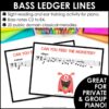 Bass Clef Ledger Lines Game - Feed the Music Monster Sight-Reading ...