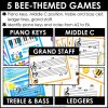 Music Games and Activities for Treble Clef and Bass Clef - Music ...
