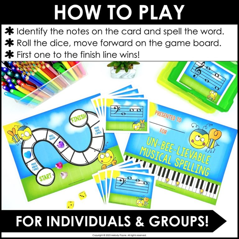 Music Games and Activities for Treble Clef and Bass Clef - Music ...
