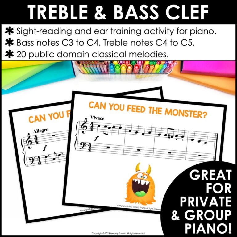 Halloween Music Game: Feed the Pumpkin Sight-Reading in Middle C ...