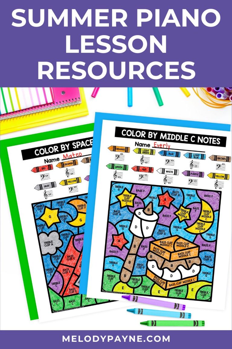 4 Perfect Summer Piano Lesson Resources - Melody Payne - Music for a ...