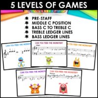 Halloween Music Game: Feed the Pumpkin Sight-Reading in Middle C ...