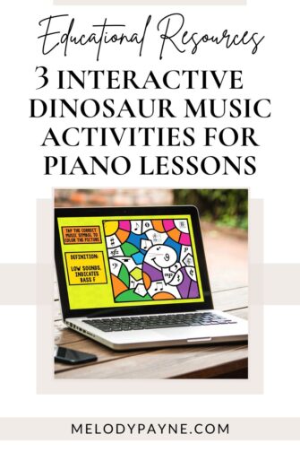 3 Interactive Dinosaur Music Activities for Piano Lessons - Melody ...