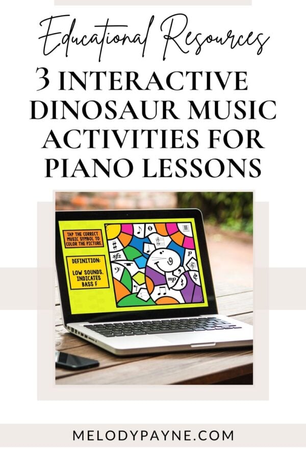3 Interactive Dinosaur Music Activities for Piano Lessons - Melody ...