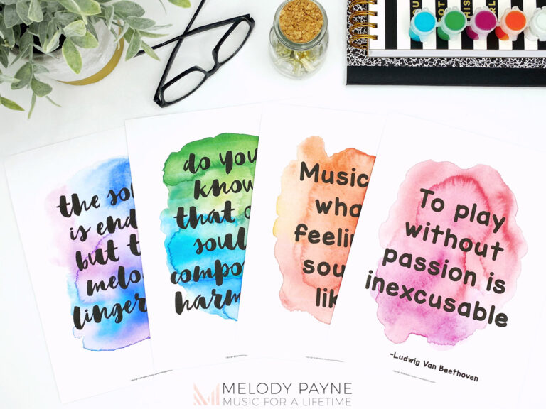 5 Ways to Use Your Music Classroom Decor Bundle in Your Piano Studio ...