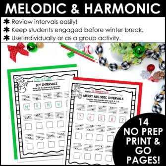 Christmas Music Worksheets - Treble & Bass Clef Note Naming Theory ...