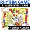 Music Rhythm Flashcards Games - Picnic Rhythm Cards and Activities for ...