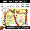 Music Rhythm Flashcards Games - Picnic Rhythm Cards and Activities for ...