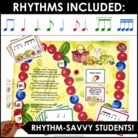 Music Rhythm Flashcards Games - Picnic Rhythm Cards and Activities for ...