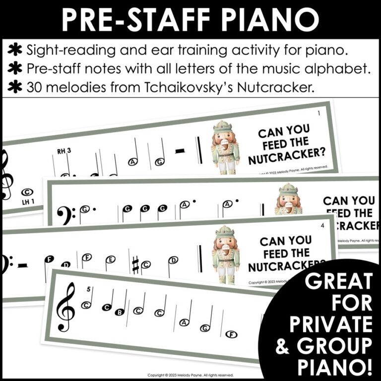 Treble Clef Ledger Lines Piano Sight-Reading Music Game - Feed the ...