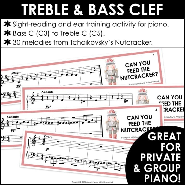 Treble and Bass Clef Piano Sight-Reading Game – Feed The Nutcracker ...