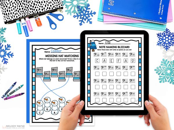 Cheery Winter Music Worksheets for Teaching Theory - Melody Payne ...