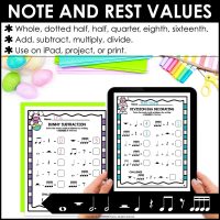 Music Worksheets for St. Patrick's Day - Note Ninjas Treble, Bass ...