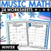 Easter Intervals Music Worksheets - Melodic & Harmonic 2nds - Octaves ...