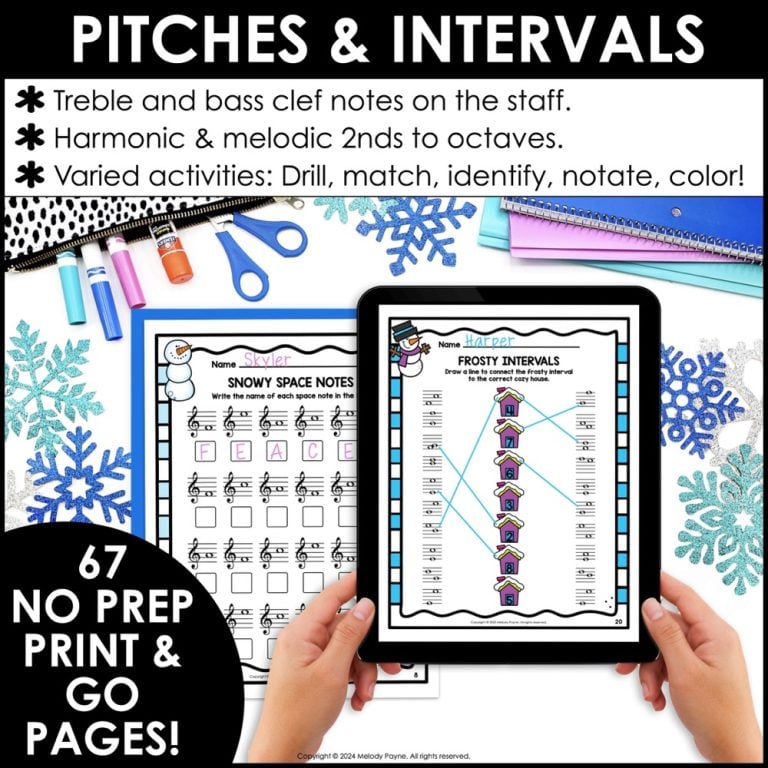 Winter Dynamics Worksheets, Posters, Flash Cards, Music Coloring Pages ...