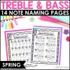 Folk Songs - Name That Tune Treble and Bass Clef Note Naming Music ...