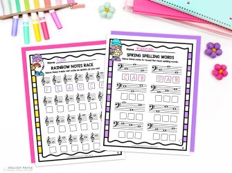 How to Use Spring Music Worksheets in Your Piano Studio