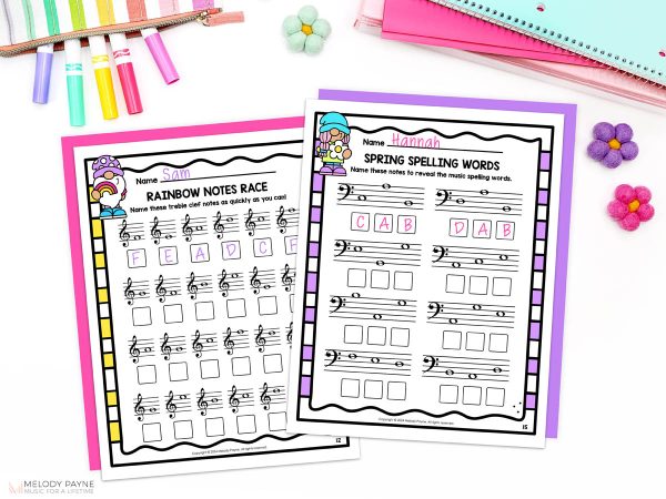 How to Use Spring Music Worksheets in Your Piano Studio