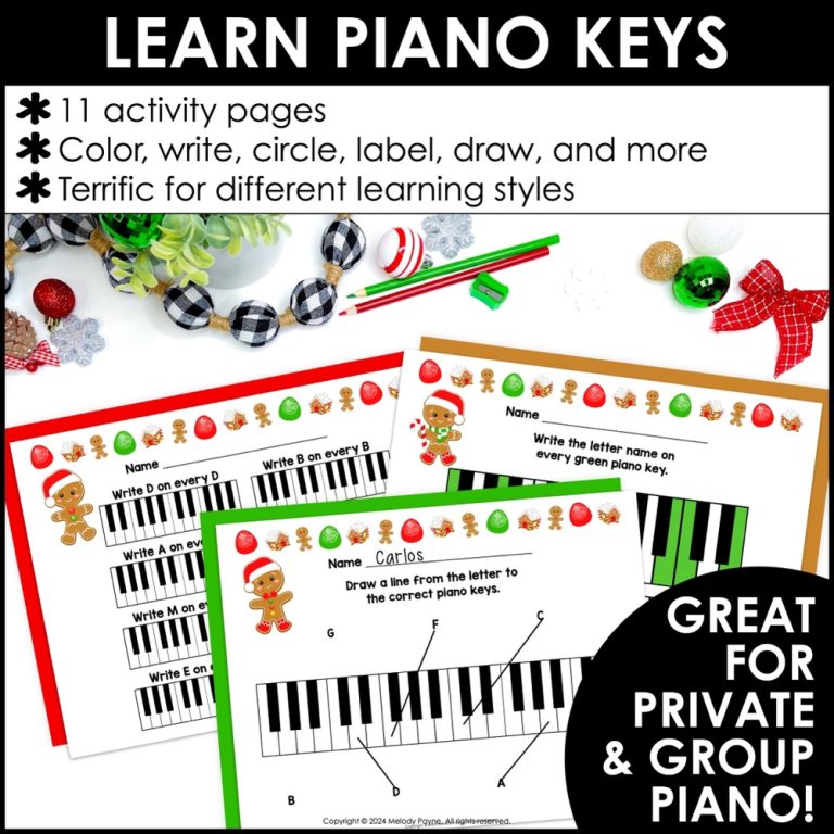 Piano Keyboard Music Worksheets - Sloth Piano Keys Are A Breeze ...