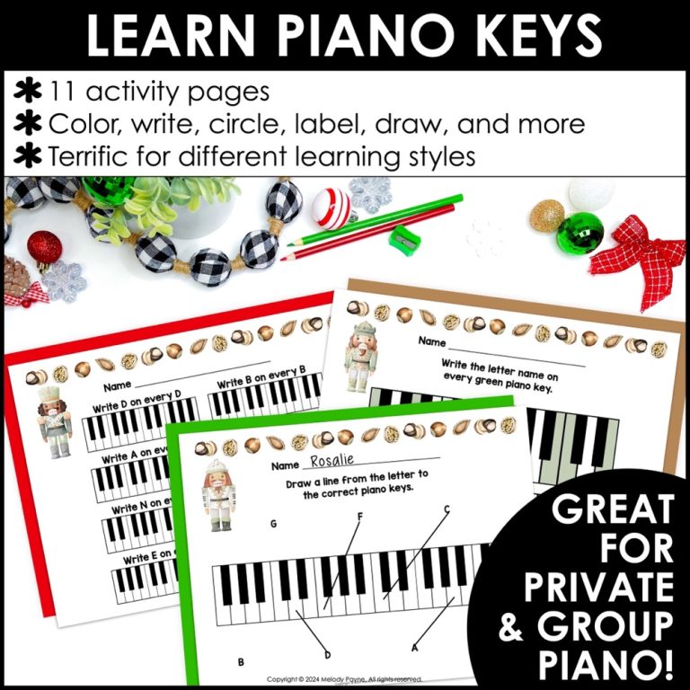 Nutcracker Piano Keys Are A Breeze - Christmas Piano Keyboard Music ...