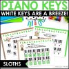 White Piano Keys Music Worksheets & Activities - Unicorn Piano Keys Are ...