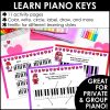 White Piano Keys Music Worksheets - Koala Piano Keys Are A Breeze ...